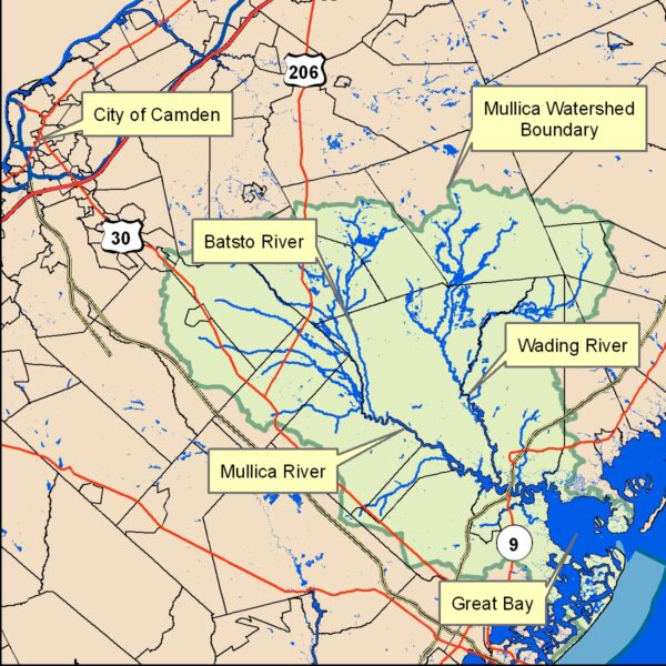 Mullica River Watershed Map - Pinelands Alliance - Protecting the New ...
