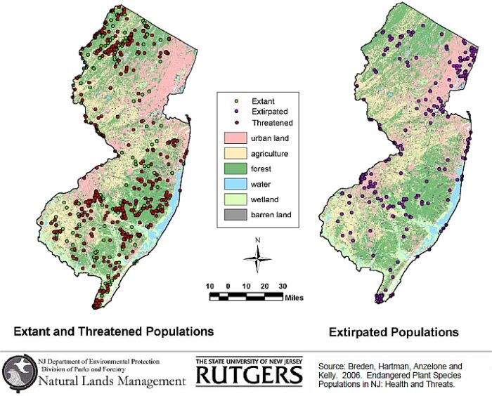 Threatened plants map – Protecting the New Jersey Pinelands and Pine ...