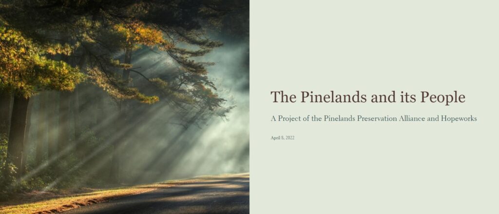 The Pinelands and its People - Protecting the New Jersey Pinelands and ...